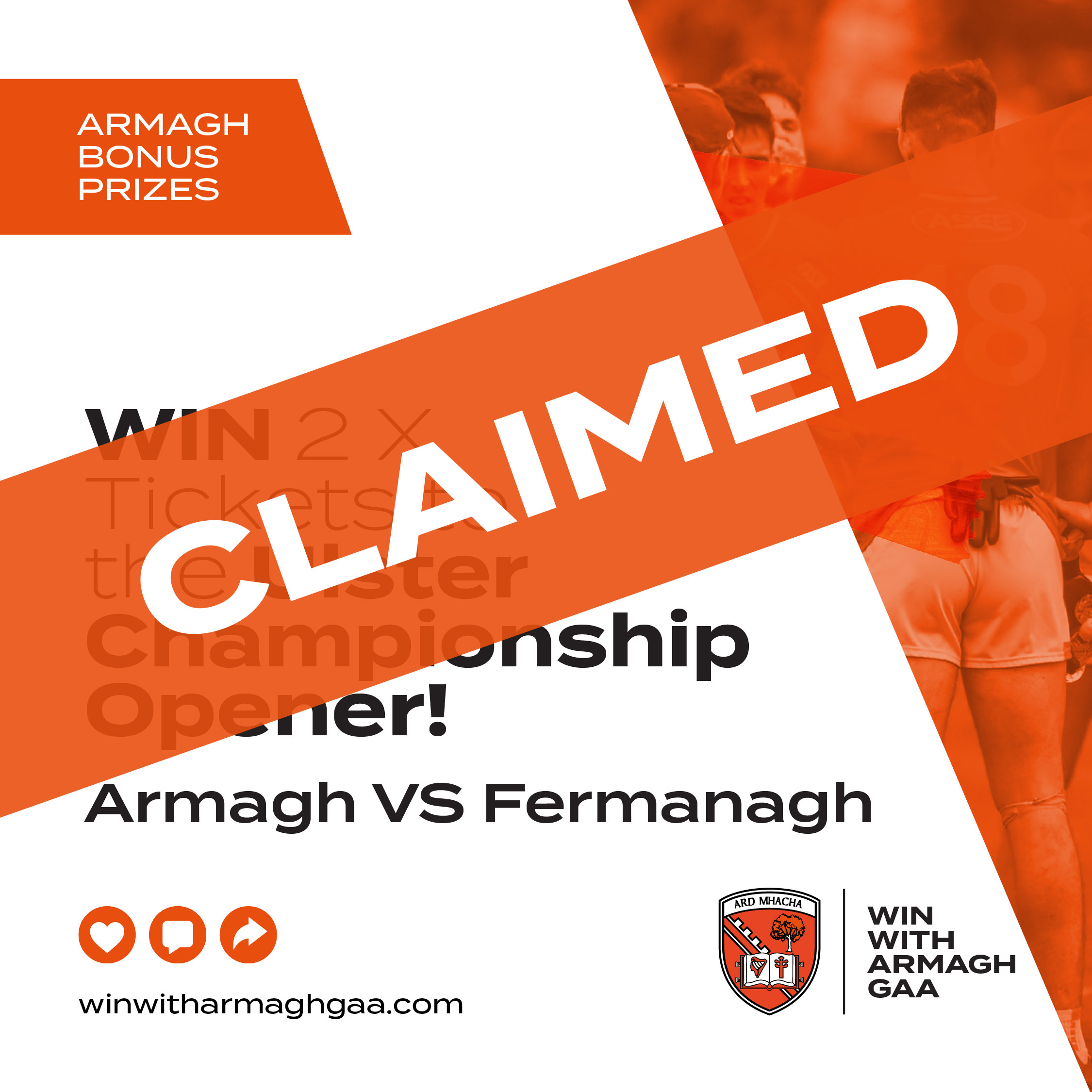 Win With Armagh GAA - Raffle Prize Competitions Ireland, NI